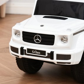 HOMCOM Dětské Odrážedlo s Licencí Mercedes G350 pro Děti od 1 do 3 Let, s Klaksonem, Odnímatelnou Slunečníky a Ochrannými Tyčemi, Nosnost 25 kg, 85,5…