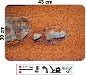 PokojovaDekorace.cz, Prostírání na stůl rezavý kov - 666, 43x30cm