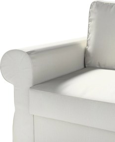 Potah na pohovku IKEA Backabro 2-místná, rozkládací barva šedá látka lesklé, pletený vzor, sametová