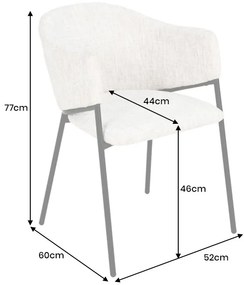 Designová židle Nikolai hnědá