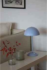 Modrá kovová stolní lampa s kovovým stínidlem (výška 33,5 cm) Zin – Markslöjd