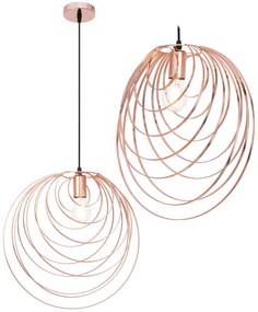 Toolight Geometrická stropní lampa ROSE GOLD APP427-1CP