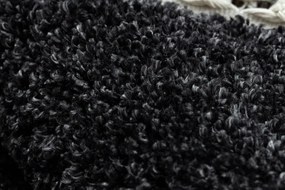 Dywany Łuszczów, Kusový koberec Berber 9000 grey kruh, 120x120 (průměr) kruh, šedá, obývací pokoj