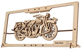 Ugears 2,5D dřevěné mechanické puzzle Indie Moto