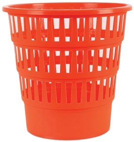 Plastový odpadkový koš DONAU perforovaný 16l oranžový