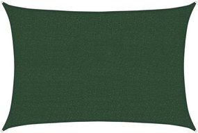 Plachta proti slunci 160 g/m² tmavě zelená 2,5 x 3,5 m HDPE 311453