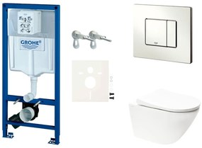 Cenově zvýhodněný závěsný WC set Grohe do lehkých stěn / předstěnová montáž+ WC Vitra Integra SIKOGRSINTRE2S