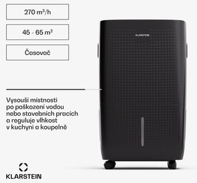 Klarstein DryFy Pro Connect Smart, Odvlhčovač vzduchu,  Wi-Fi, Komprese, 60 l / 24 h, 45–65 m²