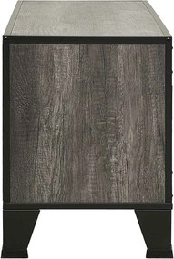 TV skříňka šedá 105 x 36 x 47 cm kov a MDF 335910