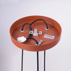 Sollux Lighting Závěsné svítidlo ARCHE 3P okrově červené