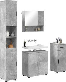 Sada koupelnového nábytku 4 ks Betonově šedá 61 x 35 x 64 cm 3392976