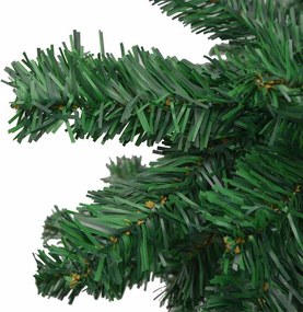 Umělý vánoční stromek s LED a sadou koulí L 240 cm zelený 3077491