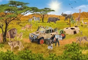 SCHMIDT Puzzle Schleich: V savaně / 60 dílků / dárek figurka Schleich