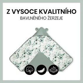 Hauck Zavinovací deka do autosedačky a kočárku Snuggle Leaves Mint