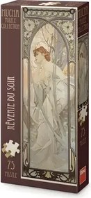 DINO Puzzle Alfons Mucha – Snění večera / Panoramatické / 75 dílků / 2