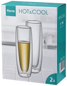 4Home Termo sklenice na šampaňské Hot&Cool 150 ml, 2 ks