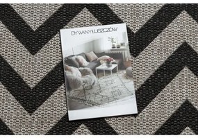 Dywany Luszczow Kusový koberec SIZAL FLOORLUX 20340 stříbrný / Černá CIKCAK Rozměr koberce: 60 x 110 cm
