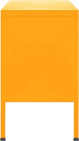 TV skříňka hořčicově žlutá 105 x 35 x 50 cm ocel 336227