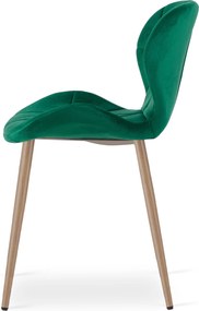 Jídelní židle MANGO VELVET, zelená