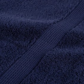 Prémiové ručníky do sprchy SOLUND 10 ks tmavě modré 70x140 cm 600 g/m² 137262