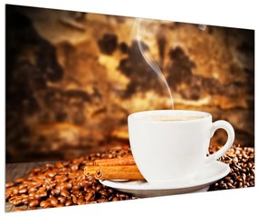 Obraz šálku kávy  (120x80 cm)