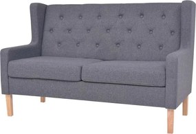 Sedací souprava 2 kusy textil šedá 274934