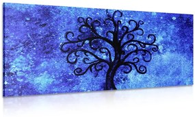 Obraz strom života na modrém pozadí Varianta: 120x60