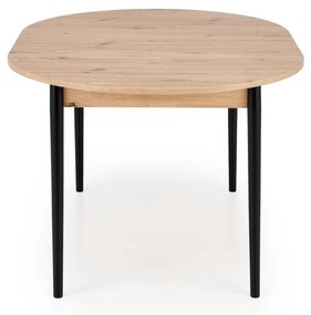 Rozkládací jídelní stůl Pivot 102/141 cm dub artisan/černý buk