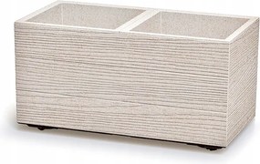 Květináč obdélníkový na kolečkách Madera Case Eco Wood DMA600W Bílý Eco