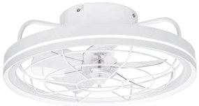 Aigostar - LED Stmívatelný stropní ventilátor LED/40W/230V 2700-6500K + DO bílá