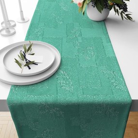 Ervi dekorační běhoun na stůl - Estella listy zelená