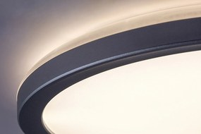 Rabalux Stříbrné stropní LED svítidlo Lambert kulaté 280mm 15W IP44 R3358