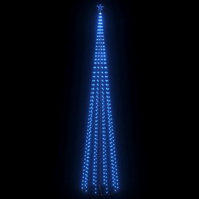 Vánoční stromek kužel 752 modrých LED diod 160 x 500 cm 328725