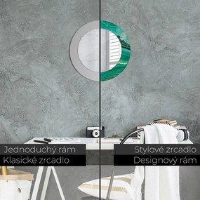 Kulaté dekorační zrcadlo Achát Jaspis Marble