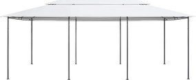 Zahradní altán 600 x 298 x 270 cm bílý 180 g/m² 310072