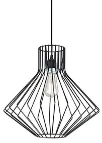 Závěsné svítidlo Ideal Lux Ampolla-4 SP1 nero 167497 černé 39,5cm