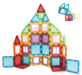 Magnetická stavebnice MULTI 130 ks vícebarevná