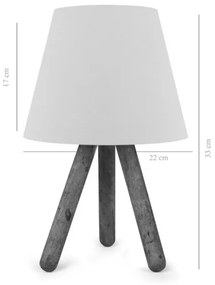 Stolní lampa AYD 1xE27/60W/230V krémová