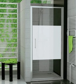 Sanswiss TOP-LINE TLSP jednokřídlé sprchové dveře 80 cm Šířka: 800 mm, Profil: Bílá, Sklo: Linie 51