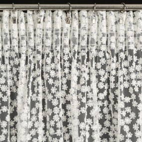 ZÁCLONA NA PÁSCE DAISY 140X270 CM BÍLÁ