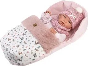 Llorens 73826 NEW BORN HOLČIČKA - realistická panenka miminko s celovi
