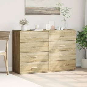 Příborníky 2 ks dub sonoma 60 x 39 x 80 cm kompozitní dřevo 3276625