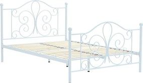 Kovová postel Ebalo 120x200 bílá