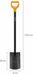 Fiskars Solid 1066717 Rovný rýč / doprodej