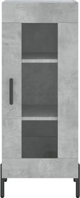 Skříň highboard betonově šedá 34,5x34x180 cm kompozitní dřevo 3200397