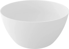 Polysan Polysan, AVELOR volně stojící vana litý mramor ø115x55cm, bílá matná, 93878