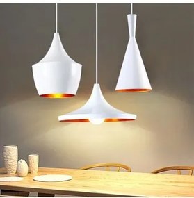 Toolight, závěsné stropní svítidlo COSTA B 1xE27, bílá-zlatá, OSW-00117