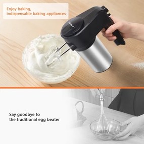 Aigostar - Ruční šlehač 300W/230V černá/chrom