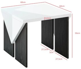 Prospero Konferenční stolek TRIP Barva: 60cm bílý lesk/k353