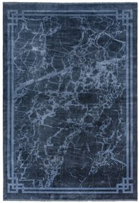 Modrý koberec Volti Border Blue Rozměry: 120x180 cm